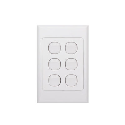 6 Gang Light Switch - Lighting & Electrical Wholesaler